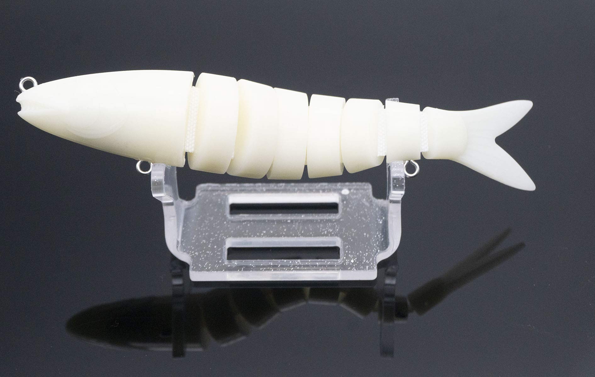 5PC Whopper Popper Bass Lure 8 Multi Jointed Fishing Lure 18g 13.5cm with 5mm Free Eye Topwater Floating Rotating Tail Artificial Hard Bait Swim Bait 5mm