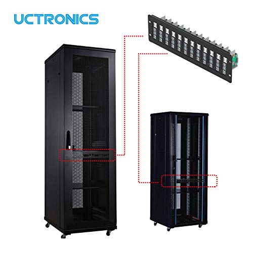 UCTRONICS 19 inch 3U Rack Mount for Raspberry Pi 4, with 8 Mounting Plates, Extendable to Support 12 Units of All Pi B/B+ Models