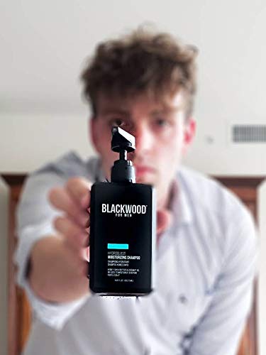 Blackwood For Men Hydroblast Moisturizing Shampoo - Shampoo for Coarse, Dry, & Curly Hair - Infused with Ginseng & Ginger - Natural Vegan Formula - Sulfate Free, Paraben Free, & Cruelty Free (8.92 Oz)