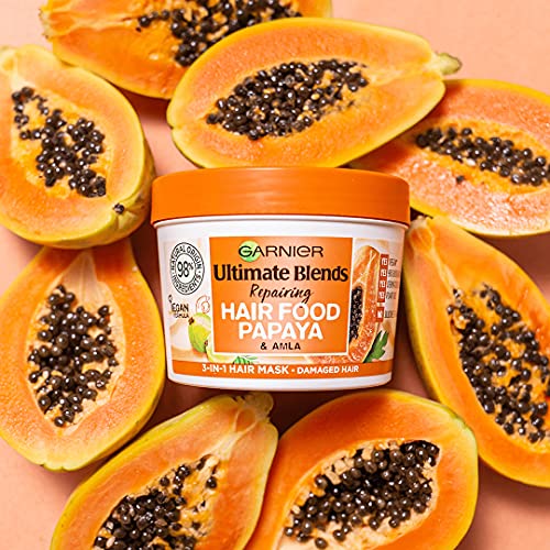 Garnier Ultimate Blends Hair Food Papaya 3-in-1 Damaged Hair Mask Treatment 390ml
