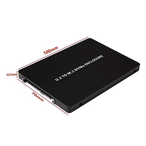 Mustpoint M.2 to U.2 Adapter - for M.2 PCIe NVMe SSDs - PCIe M.2 Drive to U.2 (SFF-8639) Host Adapter - M2 SSD Converter (U2M2E125)