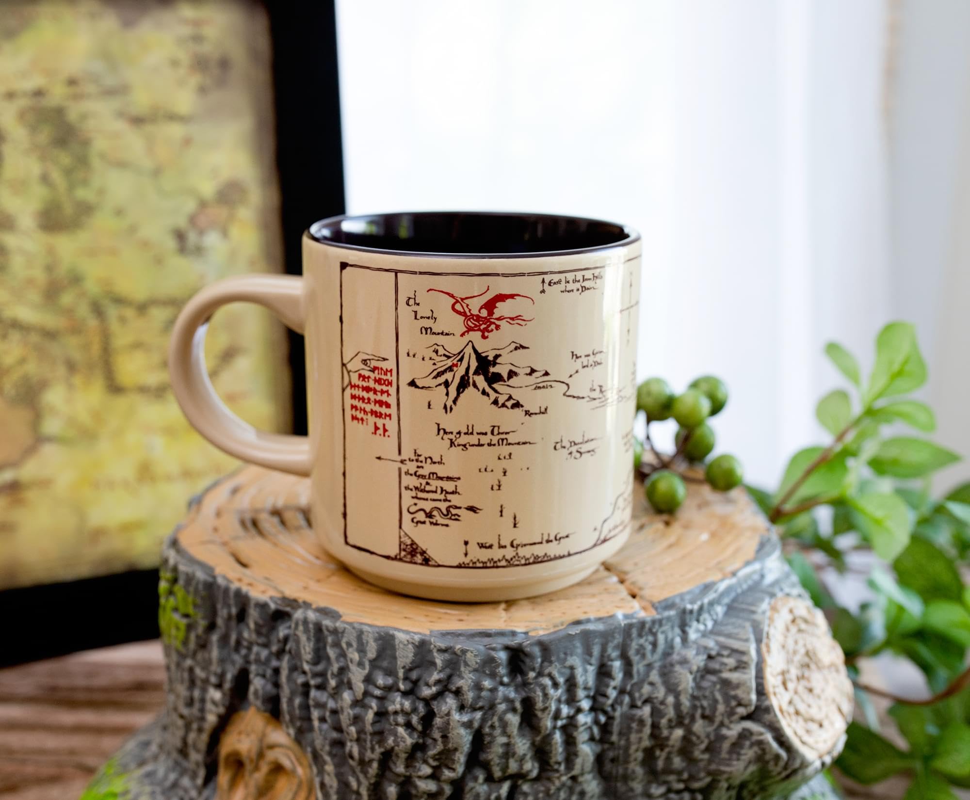 Silver Buffalo The Hobbit The Shire Map Ceramic Mug | Coffee Cup For Espresso, Tea, Cocoa | Holds 13 Ounces