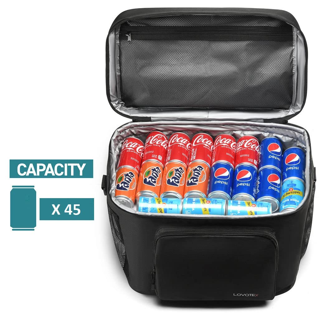 3X Large Insulated Lunch Bag, Insulated Lunch Box For Men Lunchbox with 2 Reusable Cooler Ice Packs, Lunch Cooler Lunch Bag for Men Fits 12 Cans