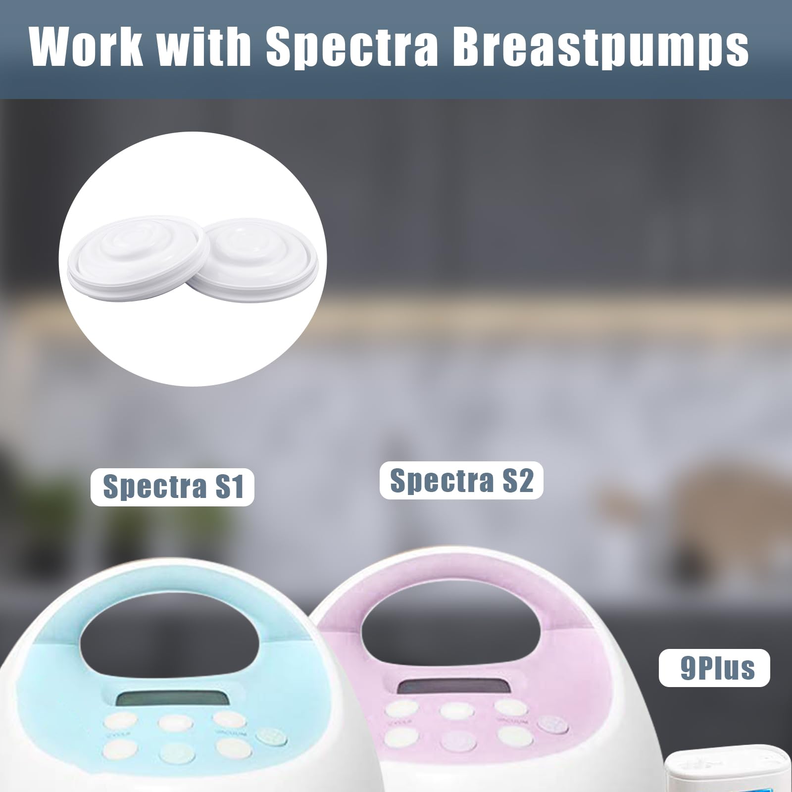 4pcs Silicone Membrane Compatible with S1 Spectra S2, Maymom Breast Pump Backflow Protector BPA Free Not Original Accessories Replacement Parts for Spectra Pump Parts and Spectra S2 Parts