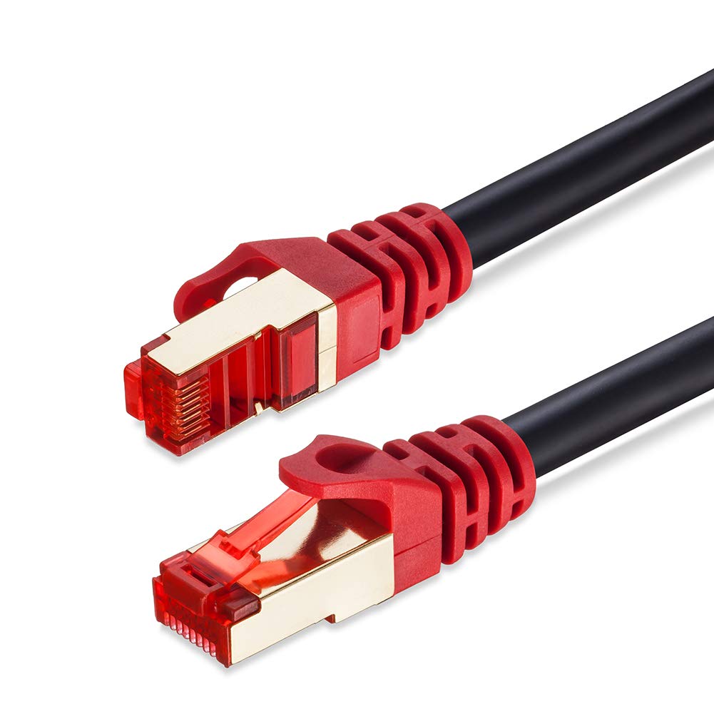Outdoor Cat 7 Ethernet Cable 200 ft,Neekeons26AWG Heavy-Duty Cat7 Networking Cord Patch Cable RJ45 10 Gigabit 600Mhz LAN Wire Cable STP Waterproof Direct Burial Ethernet Cable (60M(200Feet))