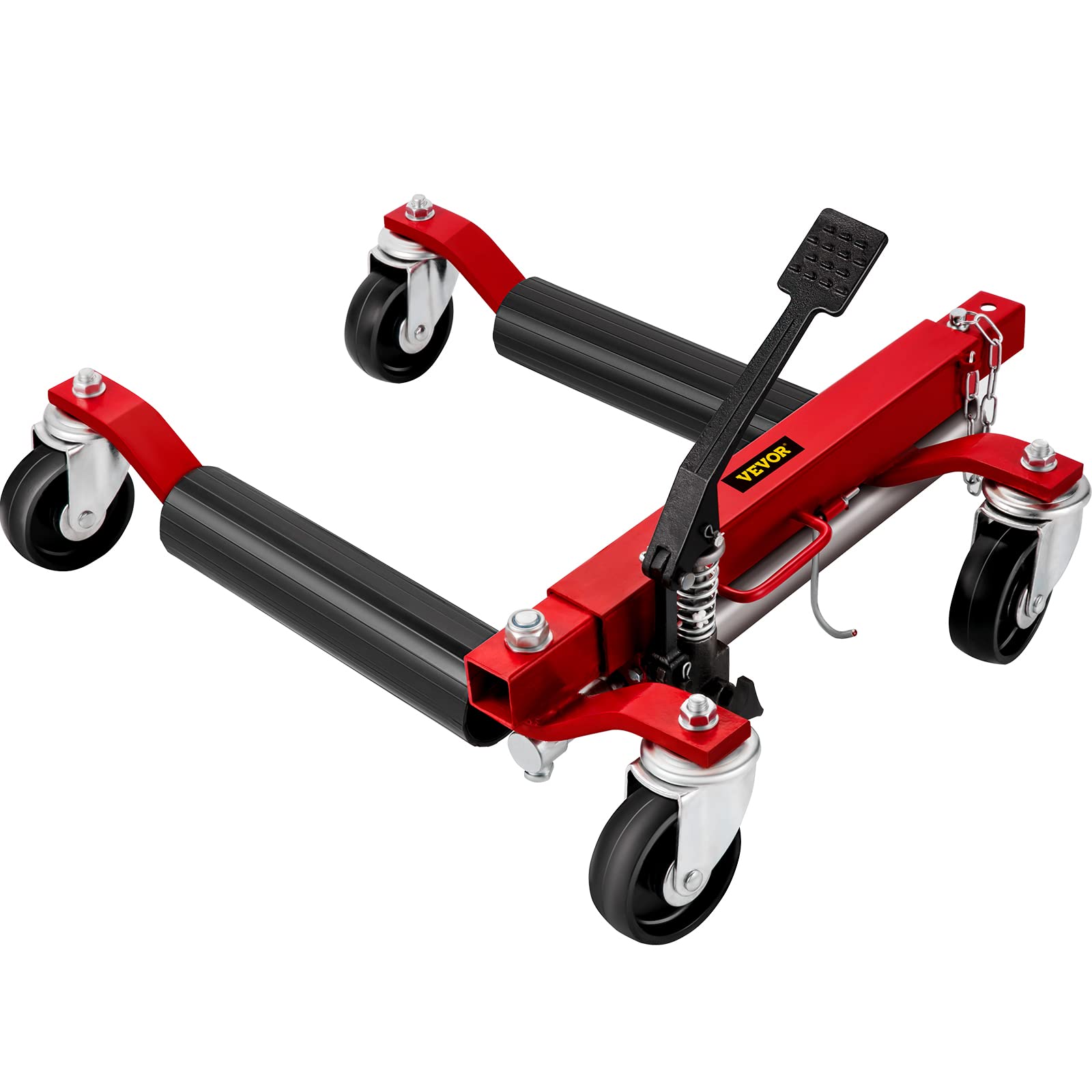 VEVOR Wheel Dolly, 1500 Lbs Capacity Car Dolly, 12'' Car Jack Dolly, Wheel Jacks for Cars, Vehicle Positioning Hydraulic Tire Jack, Heavy Duty Ball Bearings Skate for Vehicle Car Auto Repair Moving