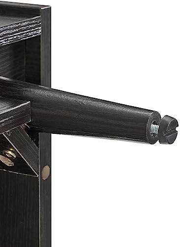 Crosley Furniture Liam Vinyl Record Storage Stand, Tiered Storage Shelves for Records, Black