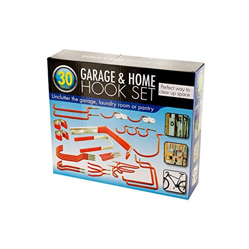 bulk buys 30 Piece Garage and Home Assorted Hook Set