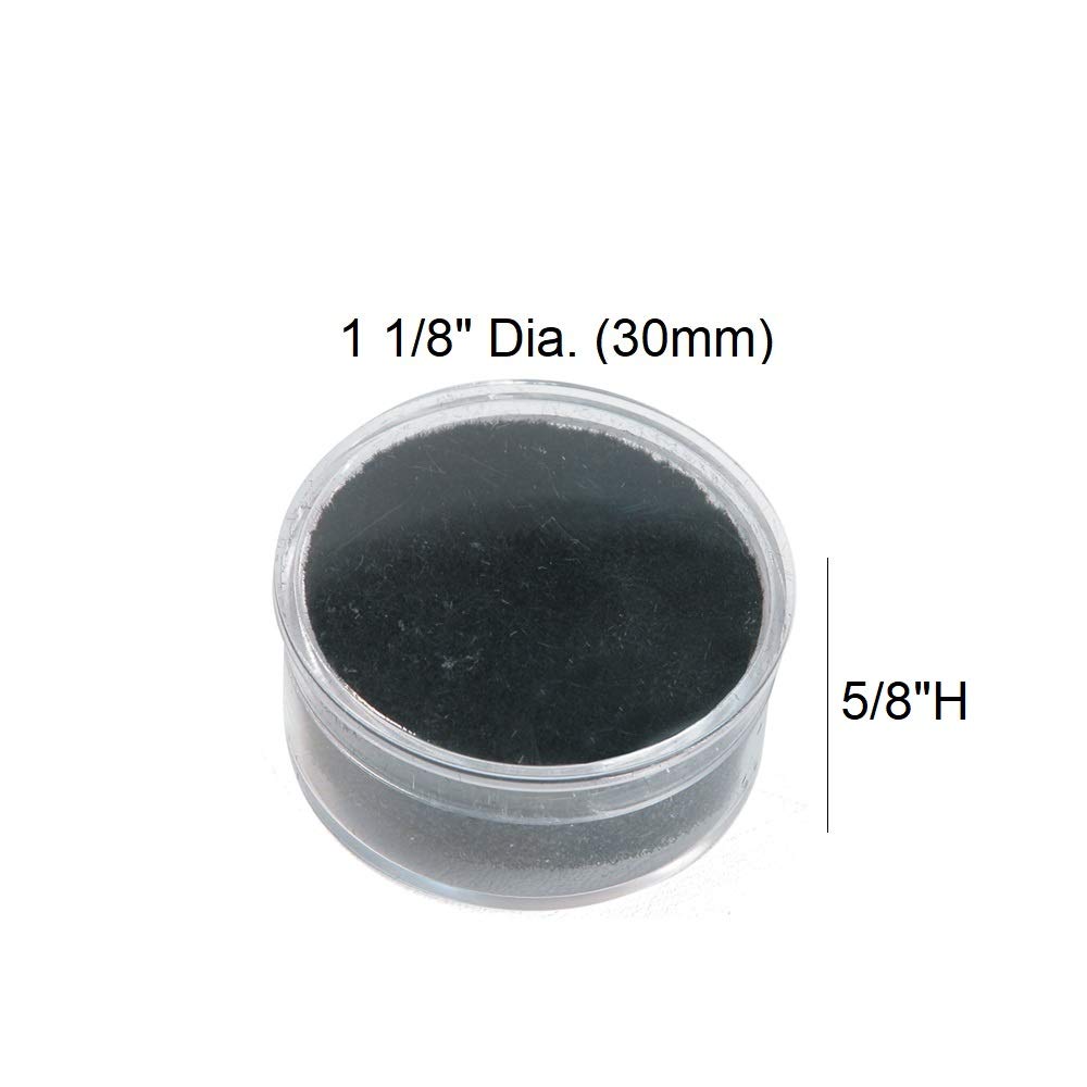 888 Display USA - 100 Black Foam Gem Jars Showcase with 2 pcs of Black Stackable Display Tray