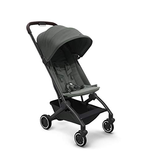 Joolz AER Premium Stroller for Babies from 6 Months up to 50 lbs, Compact & Comfortable, Lightweight, One-Handed Quick Fold, XXL Sun Hood, Raincover & Travelbag Included - Mighty Green