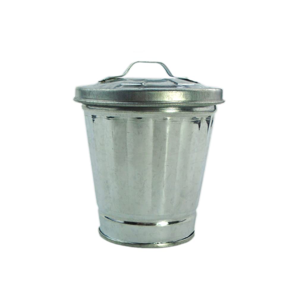 AITING Mini Trash can & Iron Garbage can Pencil Cup Holder 2pcs (Green)