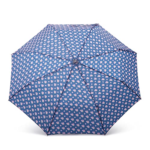 Laura Ashley Unisex Compact Travel Auto Open Close Foldable Umbrella Floral