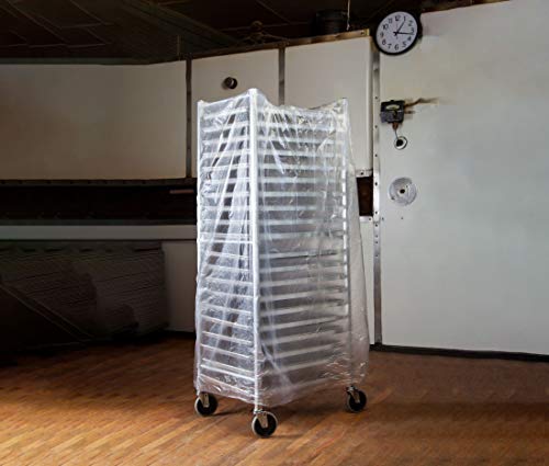 Bun Pan Rack Cover with Open End for Standard 52" x 80" Racks by Polynova Nissen | 50/Case