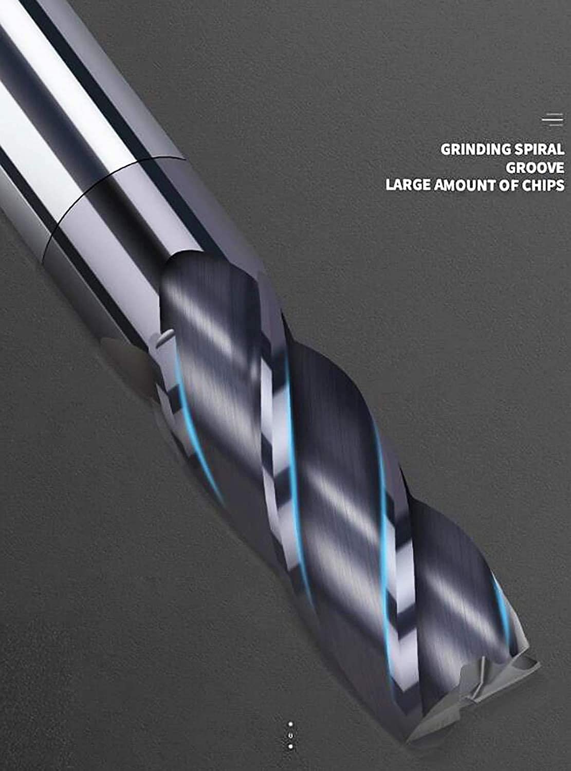 8pcs 2-12mm CNC Square Nose End Mills,Carbide Tungsten Steel 4 Fultes Milling Cutter, Router Bits Rotary Bits Tool Straight Shank 2-12mm