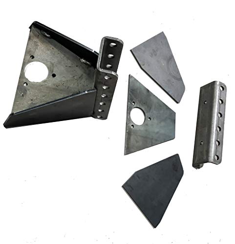 Shocker Hitch Vertical Channel Weld On Tongue Adapter for Trailer A-Frames, Components Only - 2 Sides, Base & Vertical Channel