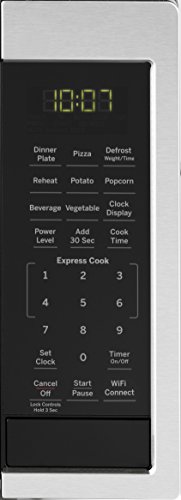 GE Smart Countertop Microwave Oven | Complete with Scan-to-Cook Technology and Wifi-Connectivity | 0.9 Cubic Feet Capacity, 900 Watts | Smart Home & Kitchen Essentials | Stainless Steel