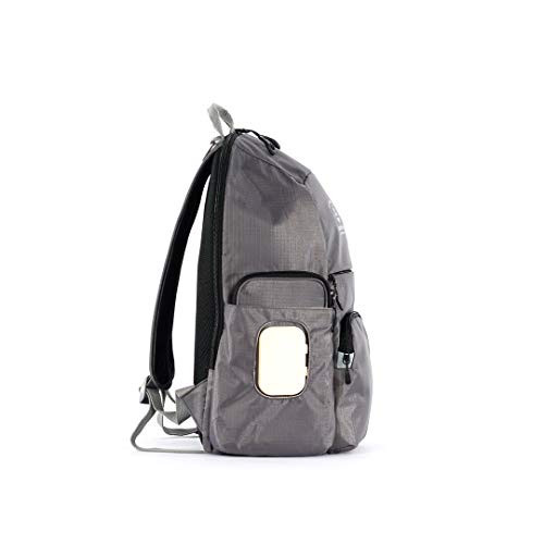 Humble-Bee Free Spirit Backpack Diaper Bag - Removeable Changing Pad - Wipes Case - Durable and Stylish - Water-Repellant (Pebble)