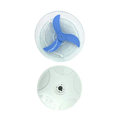 Cowin Solar Fan System - Solar Energy Fan (16ββ Blade), LED Light, 15W Solar Panel, USB Port, Comes with Outlet Converter