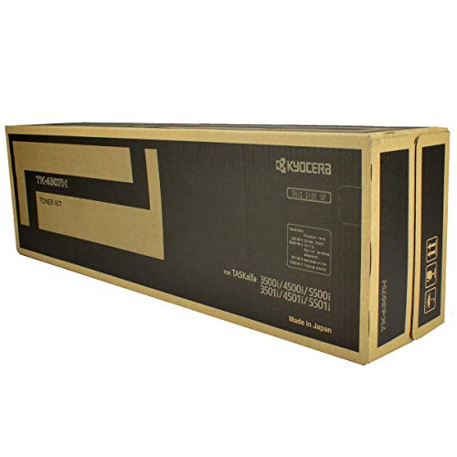 Kyocera 1T02LH0US2 Model TK-6307H Black Ink Color Toner Cartridge For use with Kyocera TASKalfa 3500i, 3501i, 4500i, 4501i, 5500i and 5501i Black & White Multifunctionals