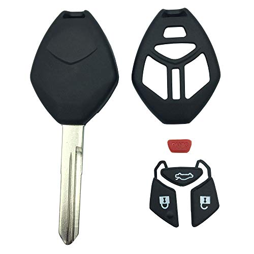 4 Buttons Uncut Keyless Entry Remote Key Fob Shell fits Mitsubishi 2006-2007 Eclipse / 2006-2007 Galant (No Chips)
