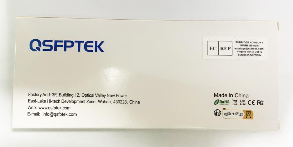 QSFPTEK 4Packs 10GBASE-LR Transceiver, 10G SFP+ Patch Module, 1310nm, 10km, DDM LC, 10Gbe Ethernet Mini-GBIC for Cisco SFP-10G-LR, Ubiquiti UF-SM-10G, Mikrotik, Netgear, Qnap NAS, D-Link