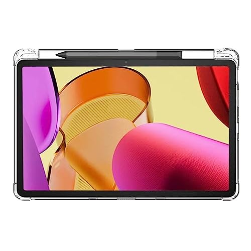 BOZHUORUI Clear Case for Amazon Kindle Fire Max 11 Tablet (13th Generation-2023 Release) - Slimfit Lightweight TPU Transparent Flexible Soft Shell Back Cover with Stylus Pen Holder (Clear)