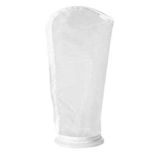 Honritone 5Pack Nylon Mesh Filter Socks 4 Inch Ring 50/75 / 100/200 / 300/400 Micron - by 14 Inch Long β Aquarium Filter Bags (300 Micron 4" x 14" Nylon Mesh Bag)