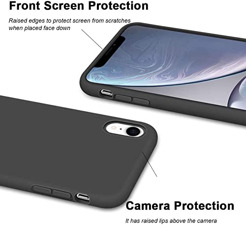 Case for Doogee S98 (6.30") with [2 X Tempered Glass Screen Protector], HHUAN Black Soft Silicone Anti-Scratch Shell TPU Bumper Phone Cover for Doogee S98 - Lone Wolf