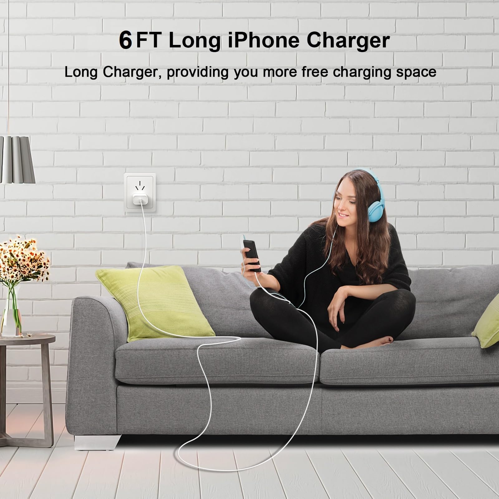 3 Pack [MFi Certified] iPhone 14 13 Fast Charger, PD 20W USB C Wall Charger Power Adapter with 6FT Type C to Lightning Fast Charging Cable Compatible for iPhone 14 13 12 11 XS XR X 8 iPad AirPods Pro