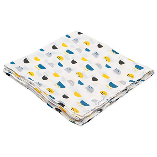 Mac & Moon Muslin Swaddle Blanket, Newborn Baby Boy Girl, Unisex Wild 3 Pack