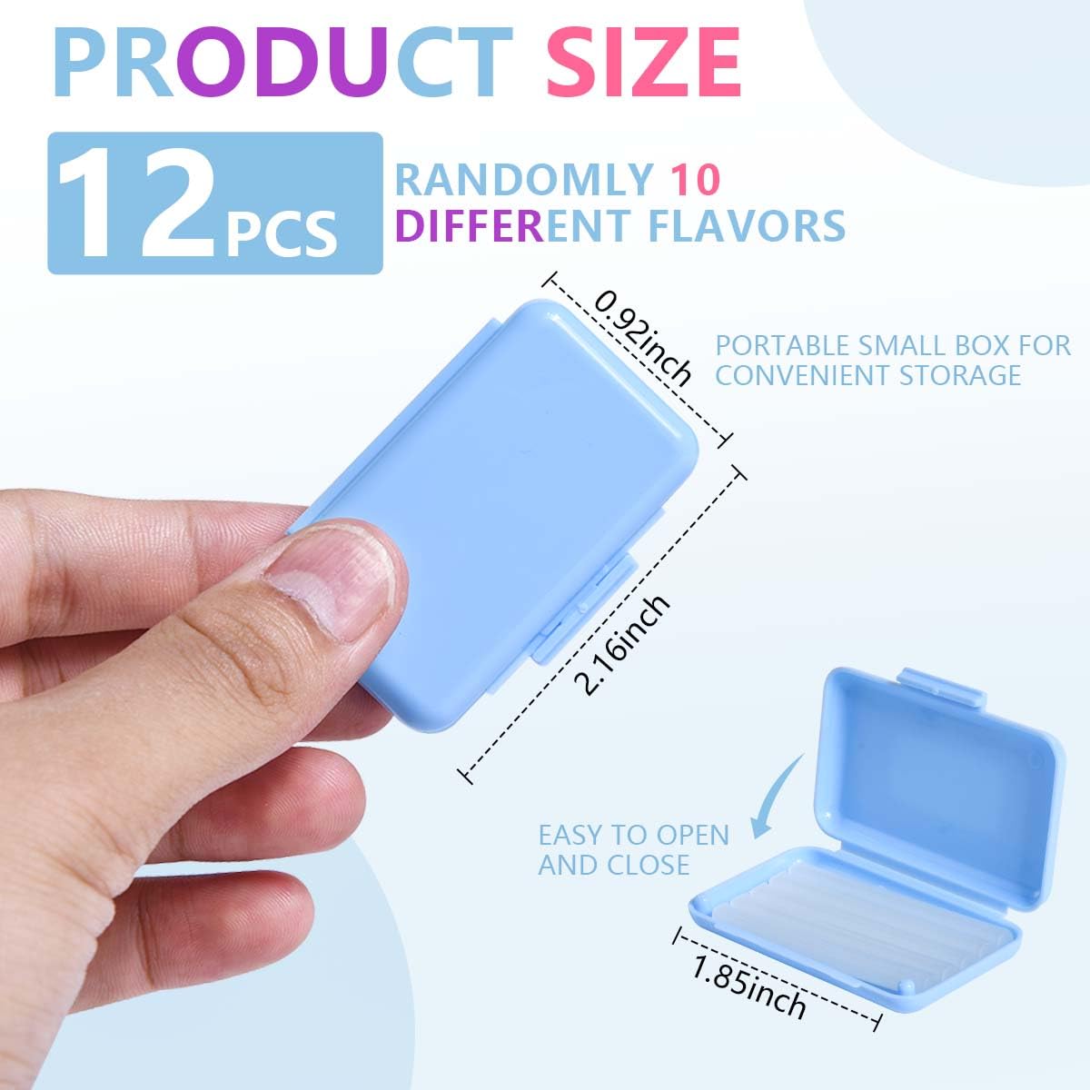 KISEER 12 Pack Colorful Orthodontic Wax Dental Wax for Braces Wearer