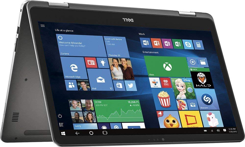 Dell 7000 Inspiron 2-in-1 17.3in Touchscreen FHD IPS Laptop, Intel Core i7-7500U 16GB DDR4 NVIDIA GeForce 940MX 2GB 512GB SSD Backlit keyboard Win 10 (Renewed)