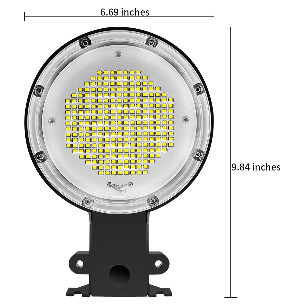 Area Lights for Outdoor Dusk to Dawn,100W LED Barn Light ,15000 Lumens,Wall lamp 5000K Daylight,Yard Lights Outdoor Waterproof IP65 ,Street Light Sensor,100-277V,Security Floodlight,5-Year Warranty