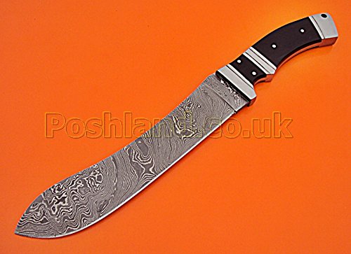 CF-51 Custom Handmade Damascus Steel Chef Knife - buffalo horn with Stainless Steel Bolsters