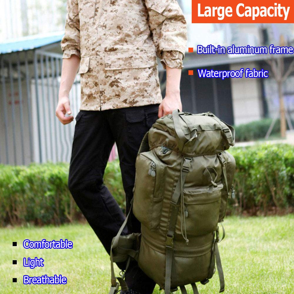 70L/100L Hiking Backpack Large Capacity Outdoor Camping Backpack Foldable