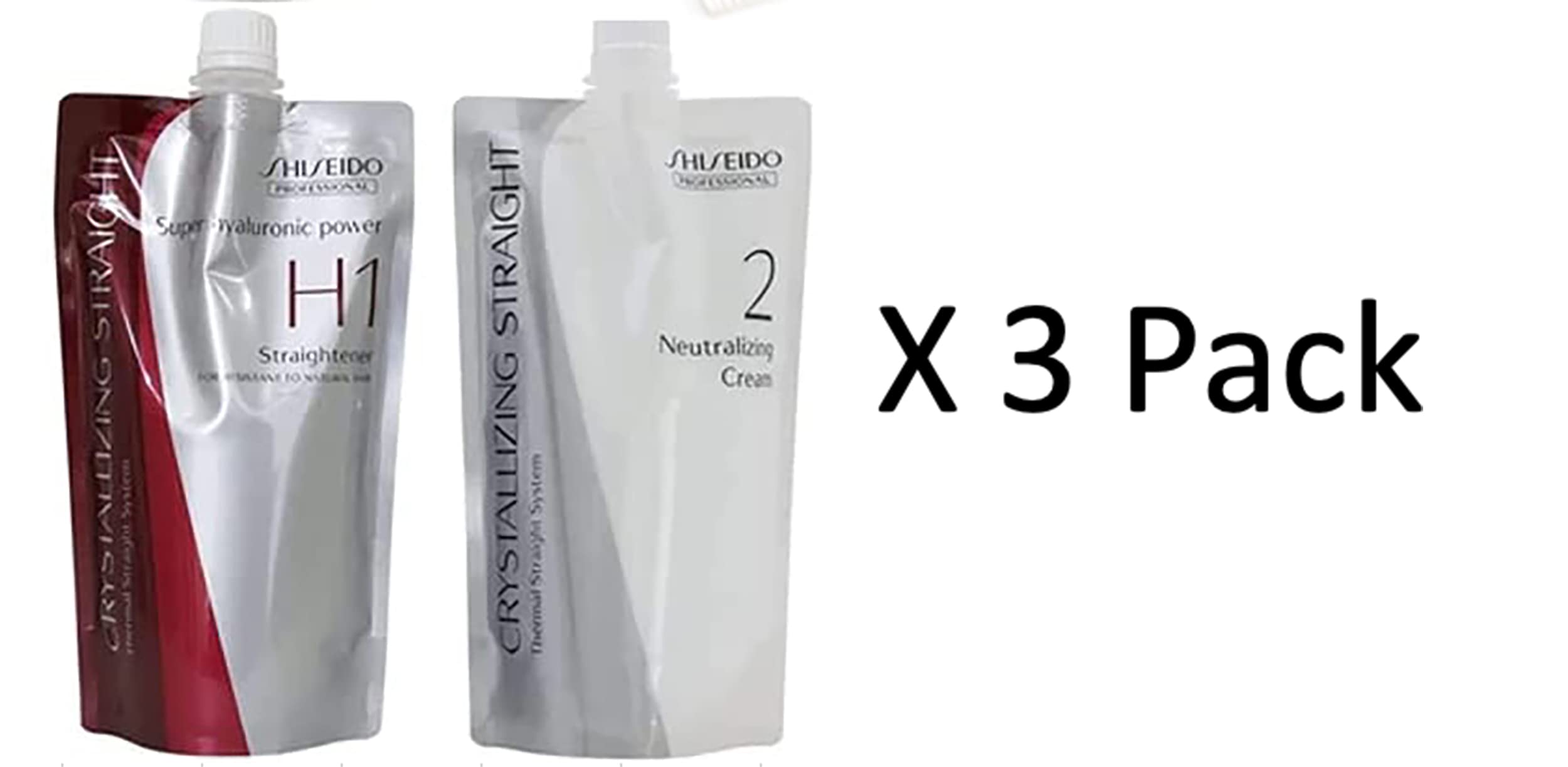 SOFIA BY ODE 2 pack Hair Rebonding Professional Crystallizing Hair Straightener (H1) + Neutralizing Emulsion (2) for Resistant to Natural Hair With Free Brush