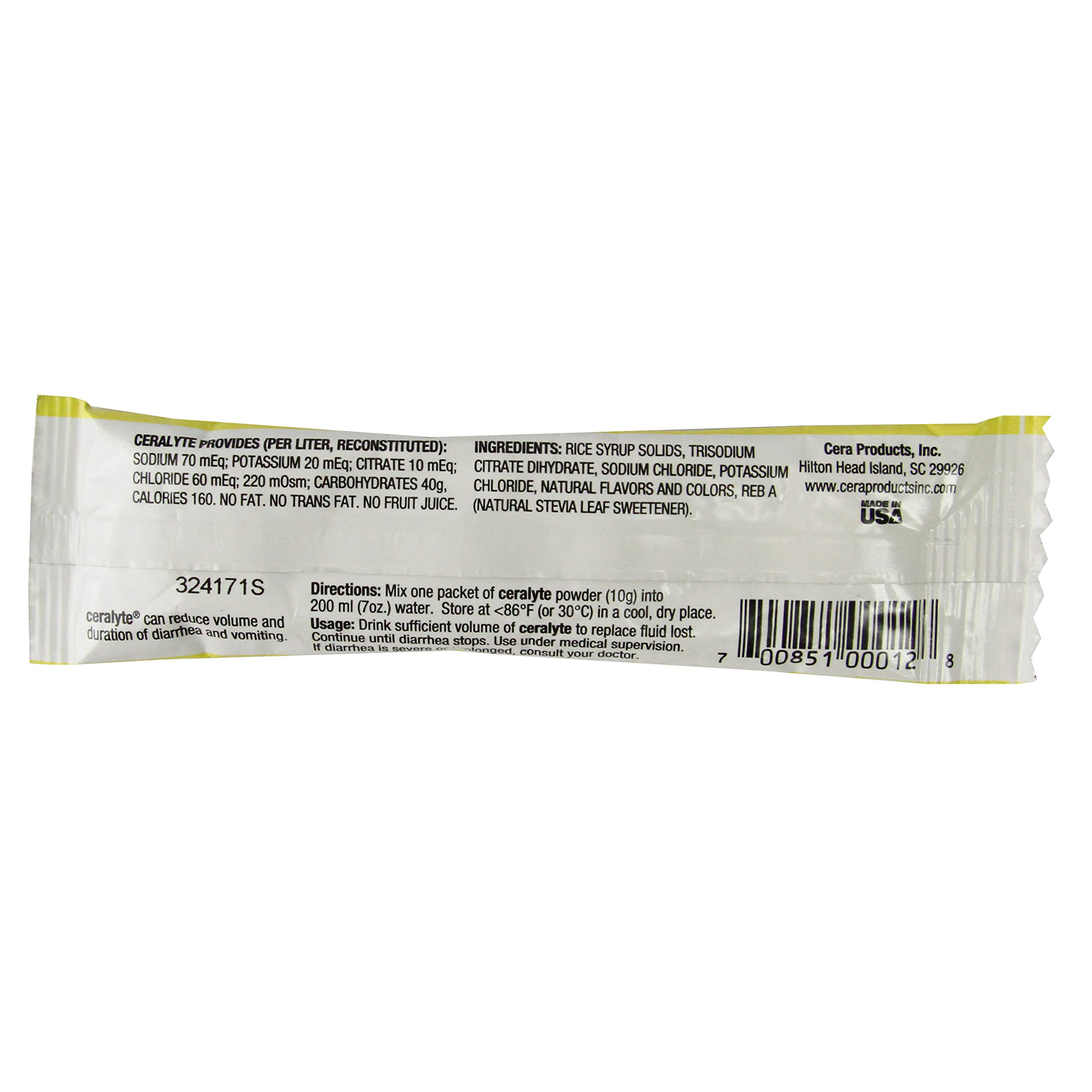 CERALYTE 70 ELECTROLYTE - LEMON (10 GRAM PACKET)