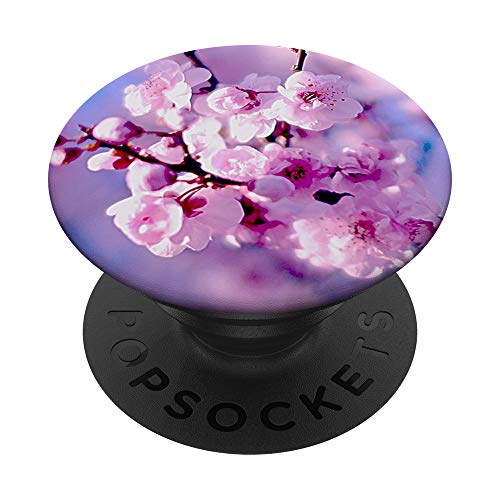 Pink Flowers Sakura Pop Mount Socket Japanese Cherry Blossom PopSockets PopGrip: Swappable Grip for Phones & Tablets