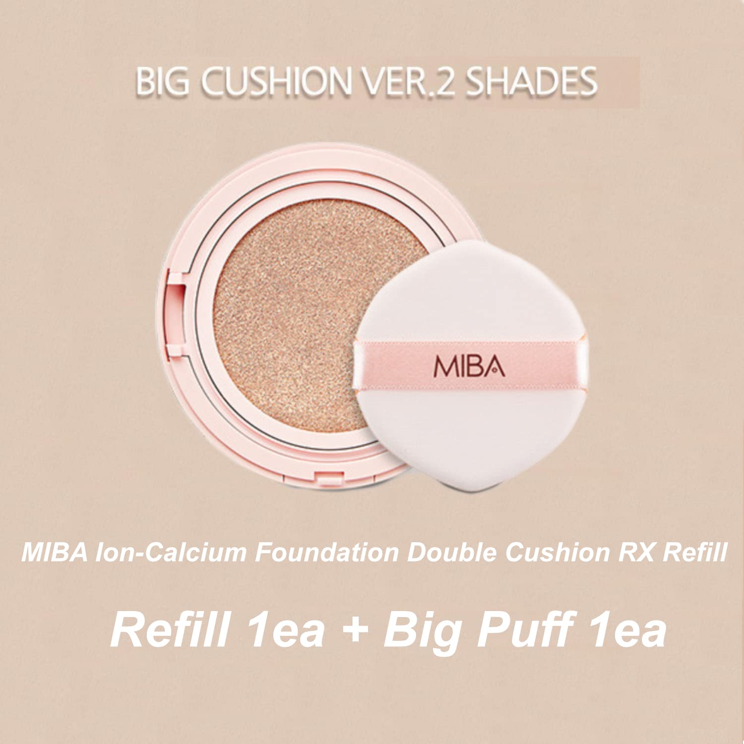 MIBA Ionized Calcium Foundation Double Cushion RX Refill 25 g / 0.88 oz (No 21) Big Cushion SEASON 2