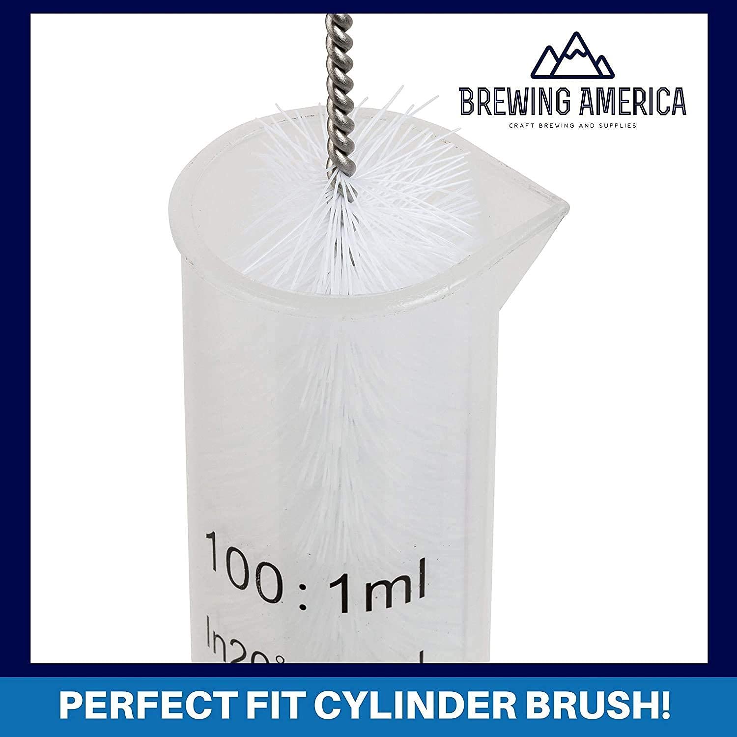 Maple Syrup Hydrometer Test Cup and Cleaning Brush for Consistently Delicious Pure Syrup and Easy Clean-up - Stainless Steel - 10 Inches Tall
