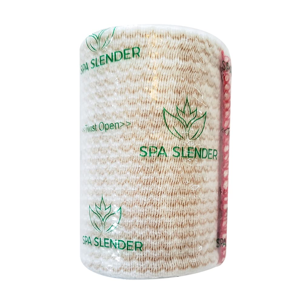 3-inch Premium Grade Elastic Bandage Wrap | Injuries, Sprains, Edema, Support, Compression | Reinforced Ends, Soft-Sturdy Fabric | Self Closures Both Sides | Non-Latex, Reuse | 2-pack | by Spa Slender