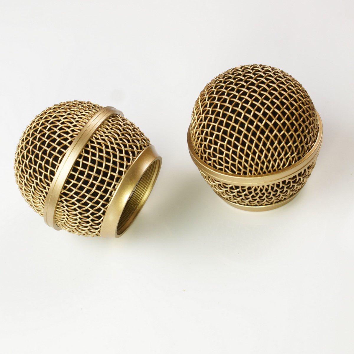 2x Mesh Microphone Grille For Shure SM58 565SD LC Microphone,Copper Plated
