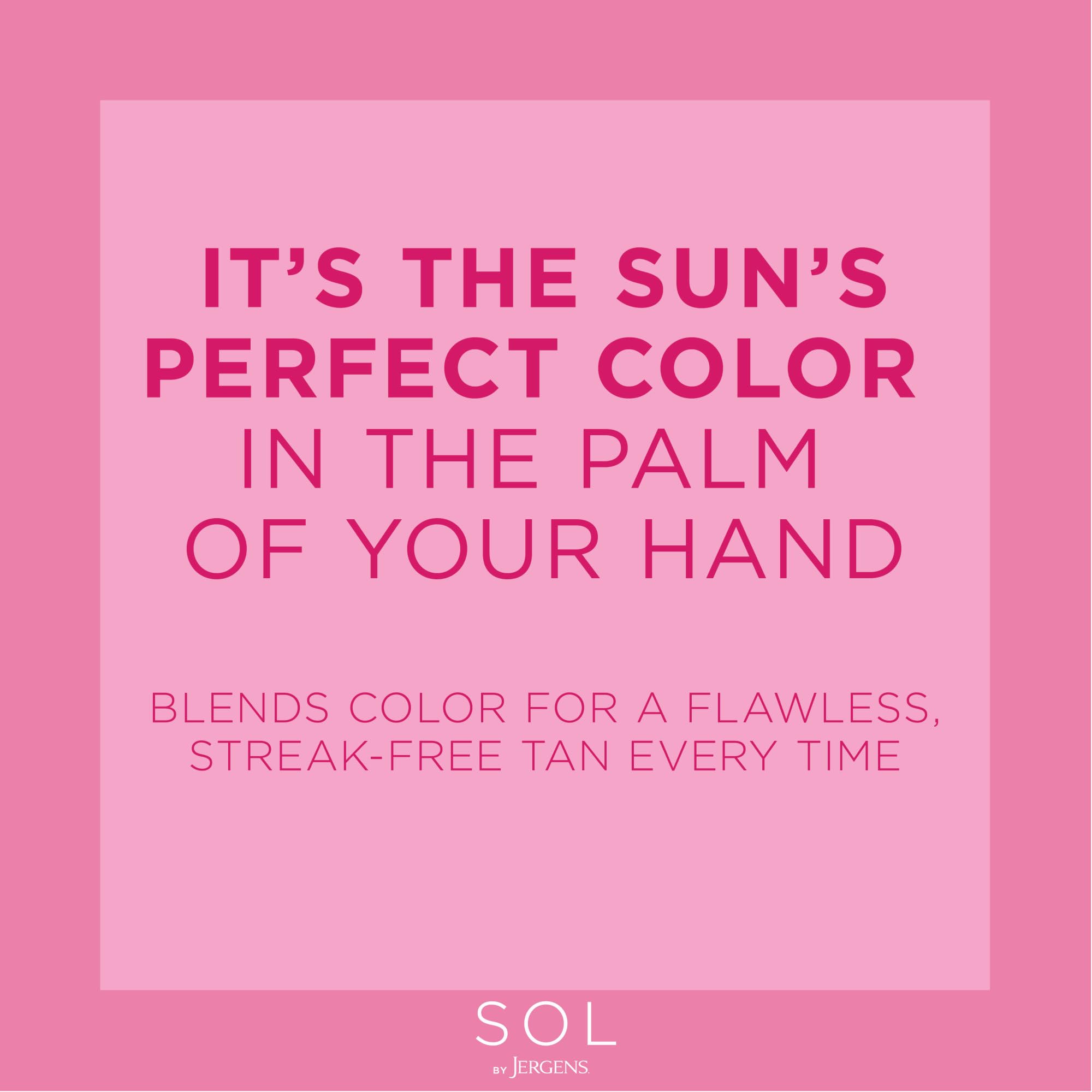 SOL by Jergens Self Tanner Applicator Mitt, Flawless, Streak-free Tanning Blender Glove, Sunless Tanning, Reusable Tanning Mitt Protects Hands, All Skin Tone