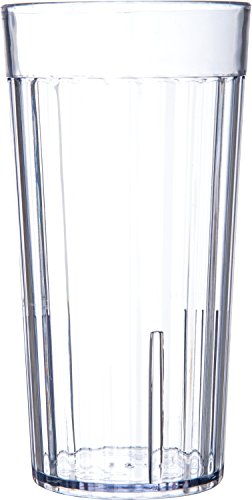 Carlisle FoodService Products 111607 Bistro Tumbler, 16 oz, Clear, Plastic (Pack of 1)