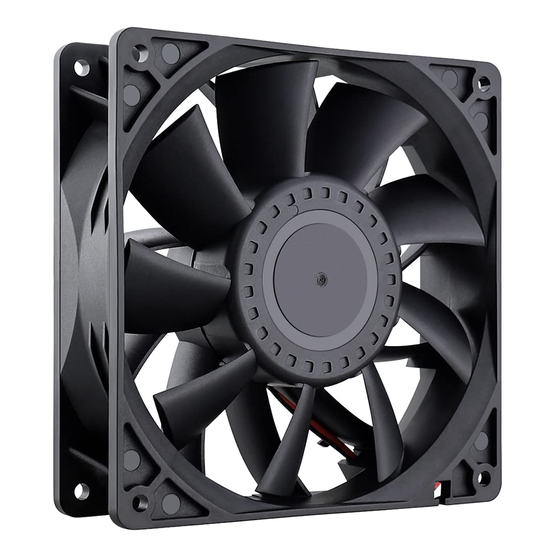 GDSTIME 140mm High Static Pressure Cooling Fan 2-Pin 140x140x38mm DC 12V Ball Bearing for Radiator Heatsink