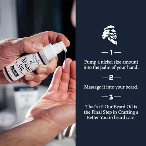 Maestro's Classic BEARD OIL | High-Shine Moisturizing & Taming for All Beard Types & Lengths- Spirited blend, 2 Ounce
