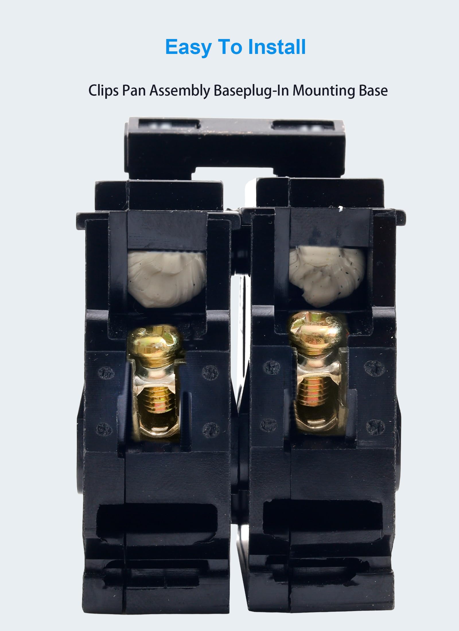 6 Amp 2 Pole Type QP Circuit Breaker Plug-in Mount Standard Miniature Circuit Breaker, Thermal Magnetic Protection, Fit for Siemens Type 'EQ, EQL, SEQ, EQG, PL and ES Series loadcentres(2P 6A)
