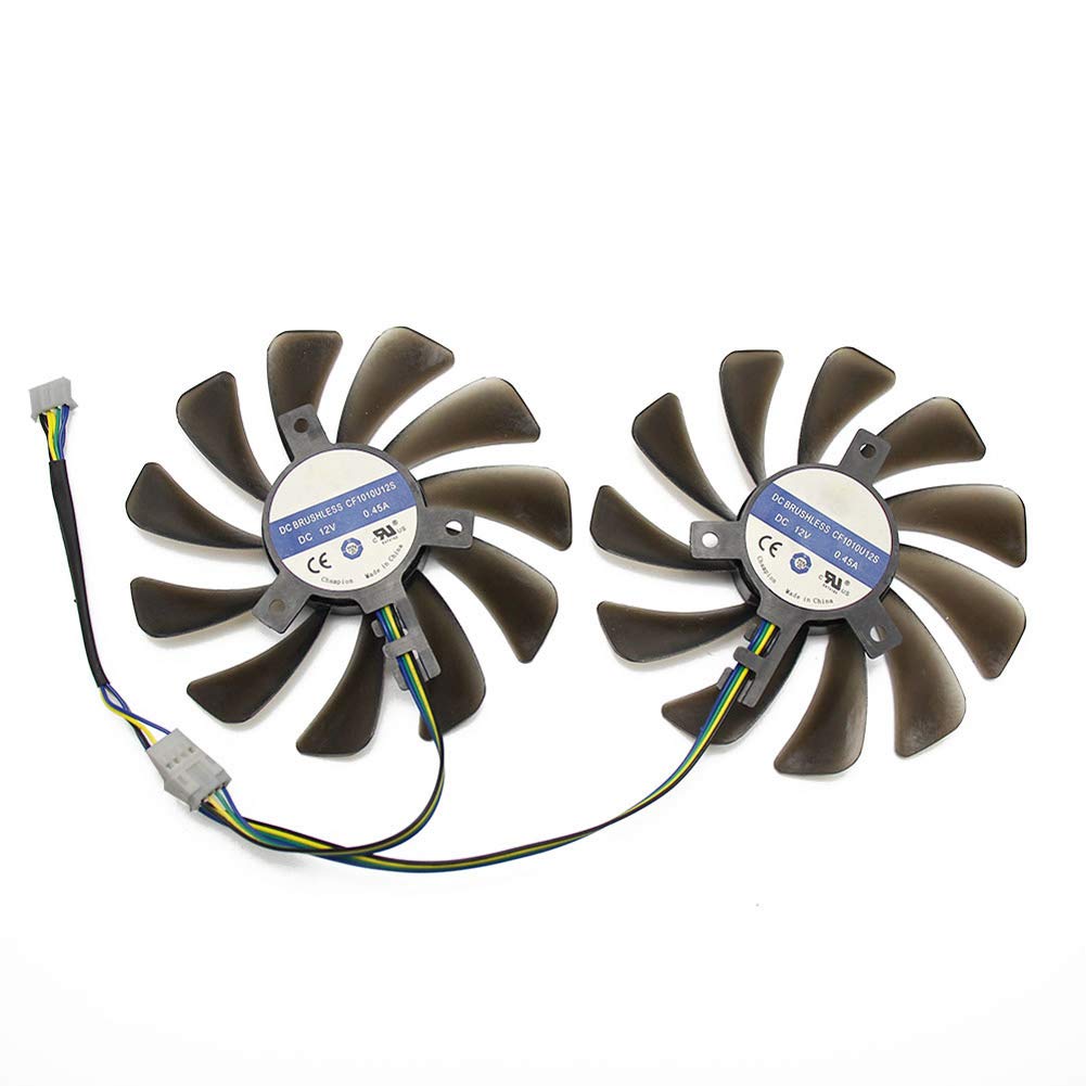 2PCS/lot 95MM FDC10U12S9-C CF1010U12S Cooler Fan Replace for XFX AMD Radeon RX 580 590 RX580 RX590 Graphics Card Cooling Fan