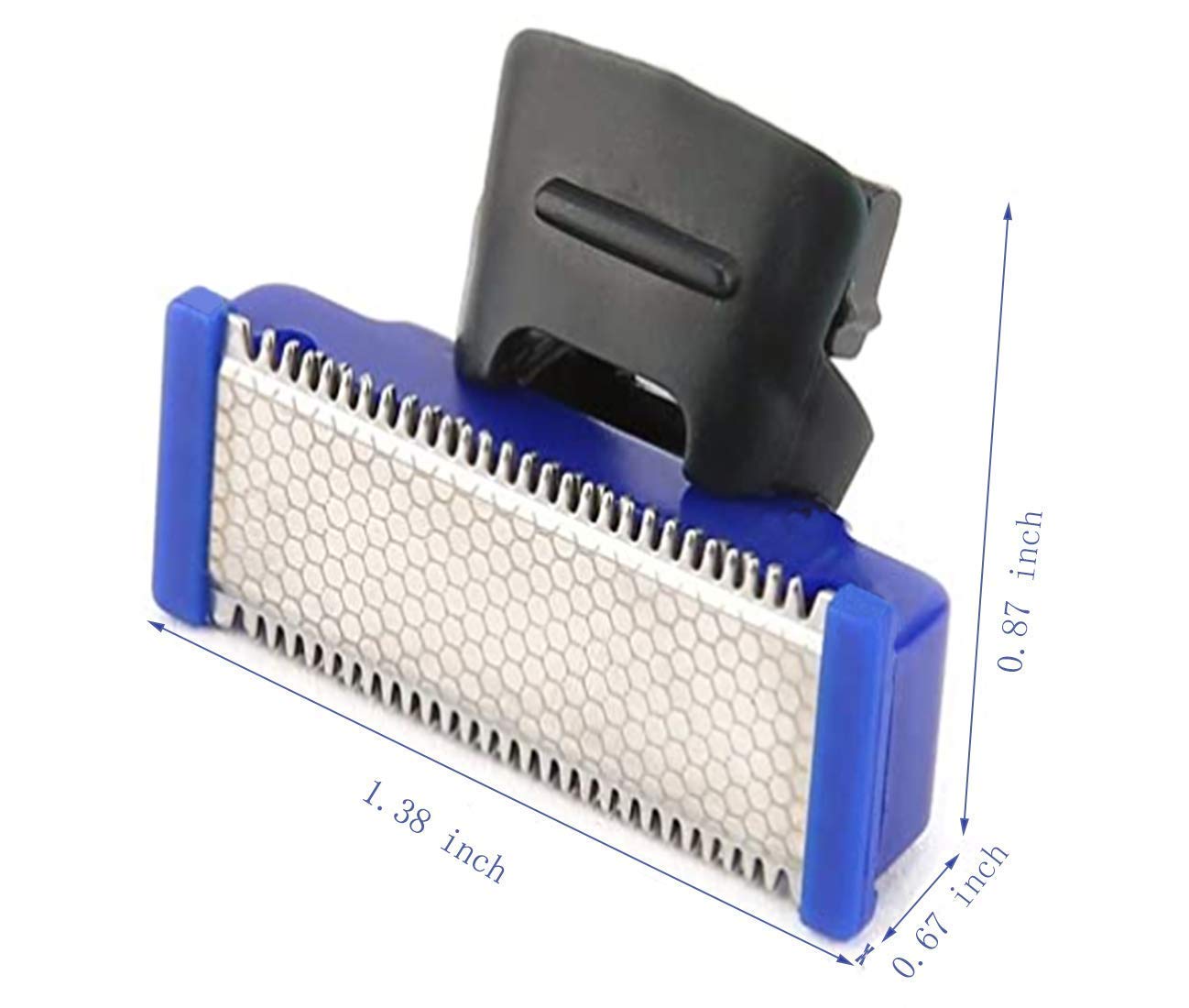 Replacement Head for Old Version of Microtouch Solo Mens Shaver Electric Micro Trimmer (3 Razor Blade & 1 Clean Brush & 1 USB Charger Cable)