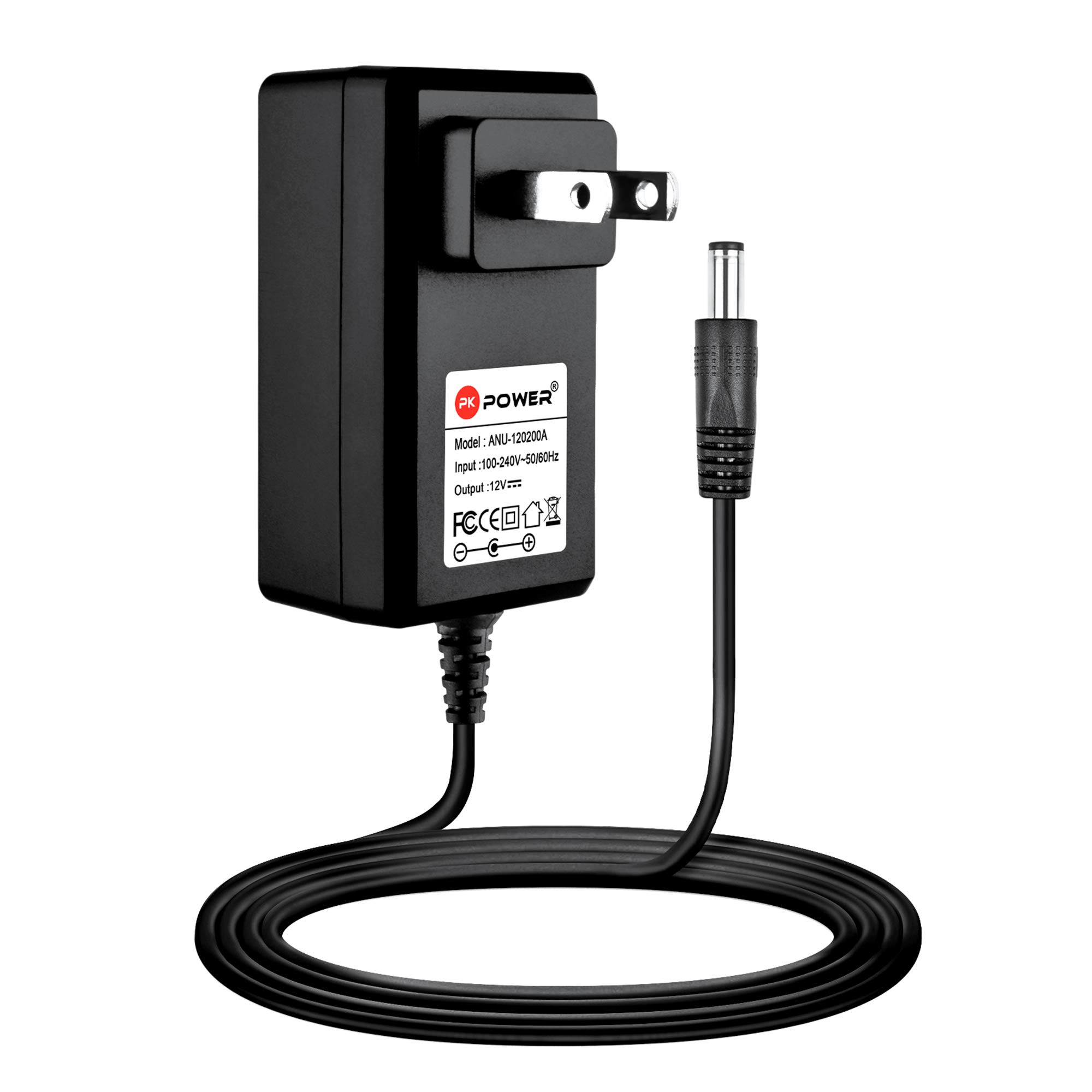 PK Power 12V AC Adapter for Hard Drive HDD 2TB 4TB 1TB 3TB My Book Essential External and More with 6.6FT Power Supply Cord